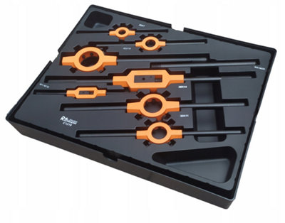 RICHMANN C1219, tap and dies holders wrenches set 7 pcs, M1-M20