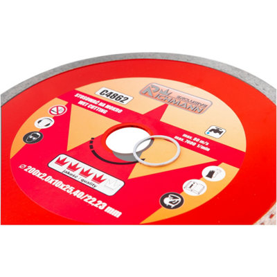 RICHMANN C4862 TILE CUTTING DISC 200MM, 2MM THICK, BORE 25.4 / 22.2MM