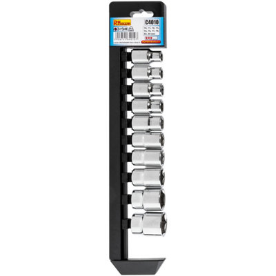 RICHMANN Hexagonal 1/2" short socket set 10 pcs, 10-24 mm CrV steel ...