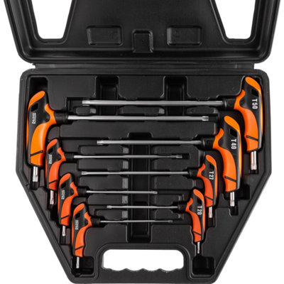 RICHMANN T shape torx keys set 8pcs, T15-T50, CrV steel, comfort grip ...