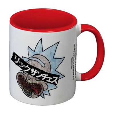 Rick And Morty Japanese Two Tone Mug Red/Black/White (One Size)