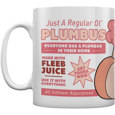 Rick And Morty Plumbus Mug White/Pink (One Size) | DIY at B&Q