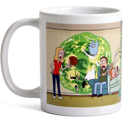Rick And Morty Portal Mug White/Green (One Size)