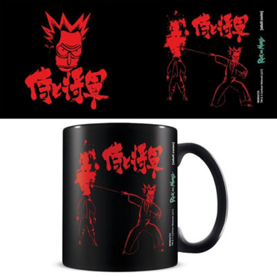 Rick And Morty Samurai Spray Mug Black/Red (One Size) | DIY at B&Q