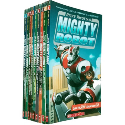 Ricky Ricotta Mighty Robot Collection 9 Books Set By Dav Pilkey (Ricky ...