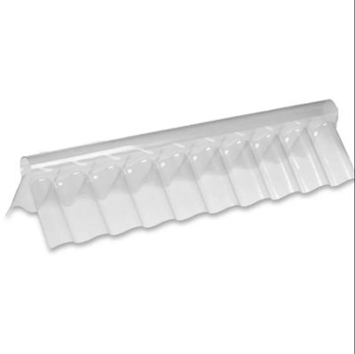Ridge Cap For Use With 3" ASB Corrugated PVC Roofing Sheets | DIY at B&Q