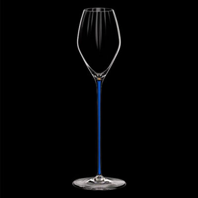RIEDEL HIGH PERFORMANCE CHAMPAGNE GLASS DARK BLUE