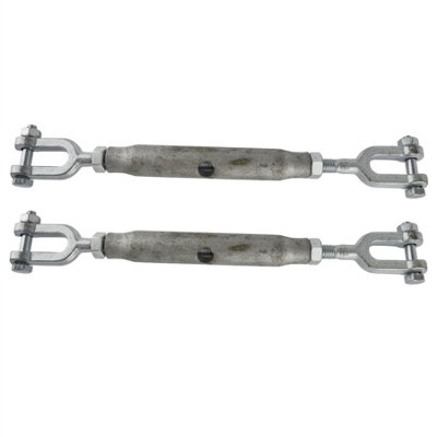 Rigging Screw 6mm Galvanised 2 PACK Jaw to Jaw Turnbuckle Straining