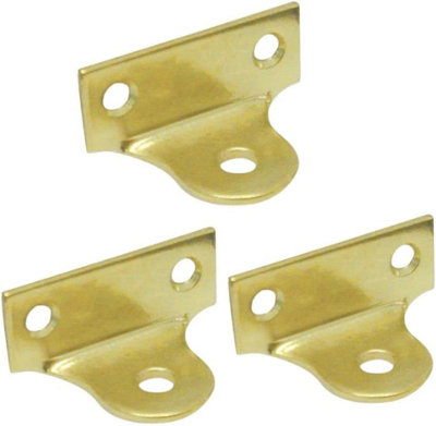 Right Angle Picture Brackets Hooks Picture Hanging Plate Brass L Shaped ...