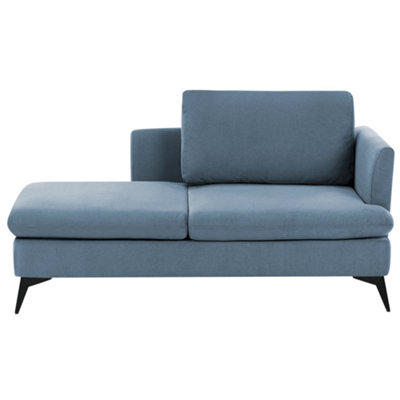 Right-Hand Chaise Longue SIEVOZ Fabric Blue