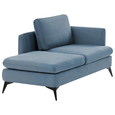Right-Hand Chaise Longue SIEVOZ Fabric Blue