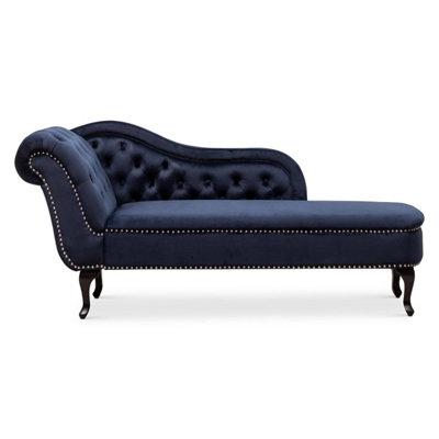 Navy blue chaise lounge chair store