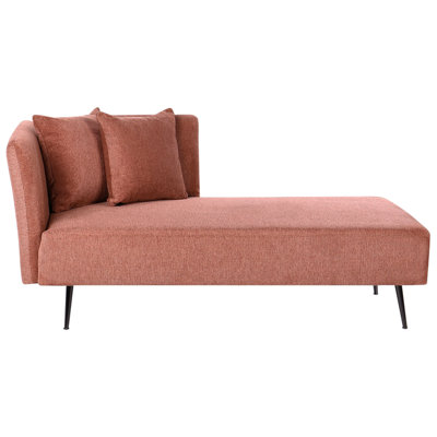Right-Hand Chaise Lounge RIOM Fabric Red