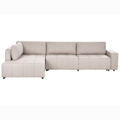 Right-Hand Corner Sofa INNVIK Light Brown Fabric Right Hand