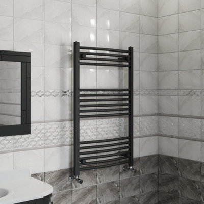 Right Radiators 1000x600 mm Curved Heated Towel Rail Radiator Bathroom ...