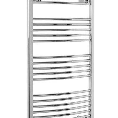 Right Radiators 1150x600 mm Bathroom Curved Heated Towel Rail Radiator ...