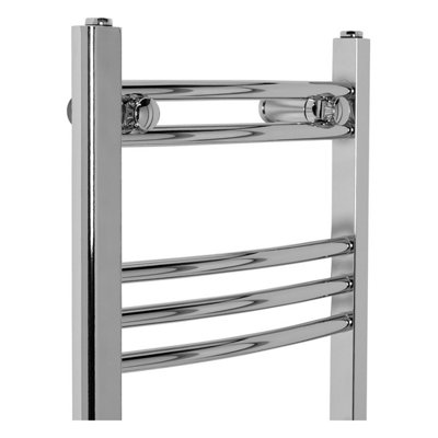 Right Radiators 1200x400 mm Bathroom Curved Heated Towel Rail Radiator ...