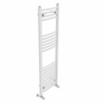 Right Radiators 1200x400 mm Curved Heated Towel Rail Radiator Bathroom ...