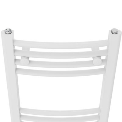 Right Radiators 1200x400 mm Curved Heated Towel Rail Radiator Bathroom ...