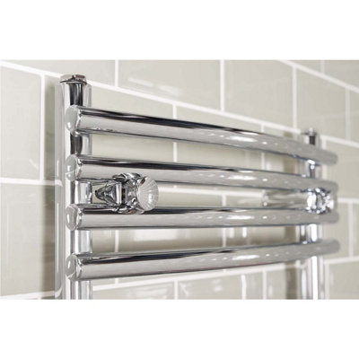 Right Radiators 1200x500 mm Curved Designer Heated Towel Rail Ladder ...