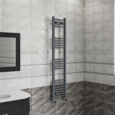 Right Radiators 1400x300 mm Curved Heated Towel Rail Radiator Bathroom ...