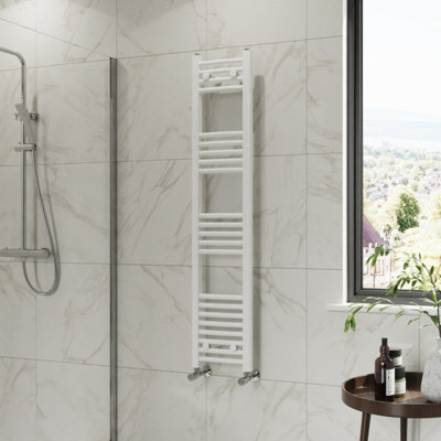 Buy Right Radiators 1400x300 mm Curved Heated Towel Rail Radiator ...