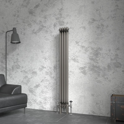 Right Radiators 1500x200 mm Vertical Traditional 2 Column Cast Iron ...