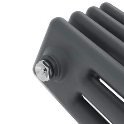 Right Radiators 1500x202 mm Vertical Traditional 3 Column Cast Iron ...