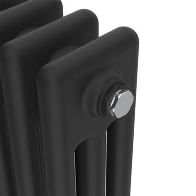 Right Radiators 1500x202 mm Vertical Traditional 3 Column Cast Iron ...