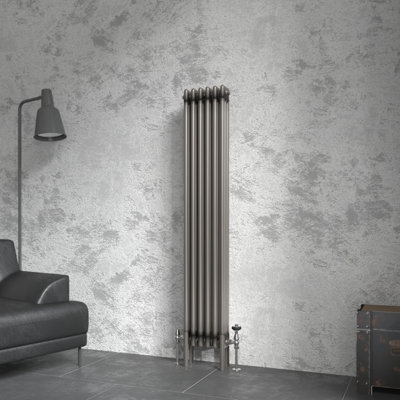 Right Radiators 1500x292 mm Vertical Traditional 3 Column Cast Iron ...