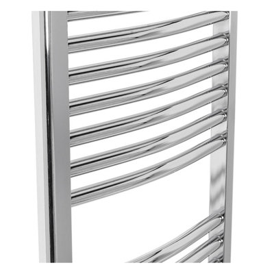 Right Radiators 1500x450 mm Bathroom Curved Heated Towel Rail Radiator ...
