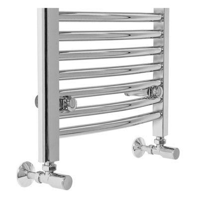 Right Radiators 1500x450 mm Bathroom Curved Heated Towel Rail Radiator ...