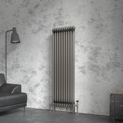 Right Radiators 1500x470 mm Vertical Traditional 2 Column Cast Iron ...