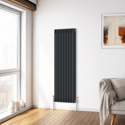 Right Radiators 1500x562 mm Vertical Traditional 3 Column Cast Iron ...