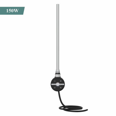 Right Radiators 150W Thermostatic Touch Screen Heated Towel Rail ...