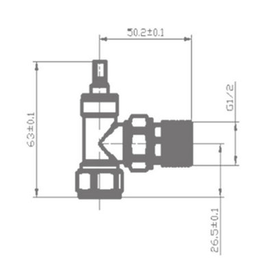 Right Radiators 15mm x 1/2" Chrome Angled Lockshield Valve Towel Rail ...