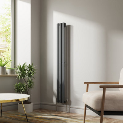 Right Radiators 1600x200 mm Vertical Single D Shape Flat Panel Designer ...