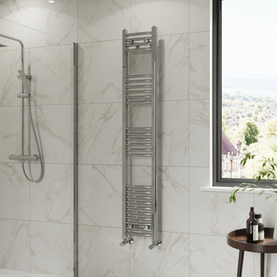 Right Radiators 1600x300 mm Curved Heated Towel Rail Radiator Bathroom ...