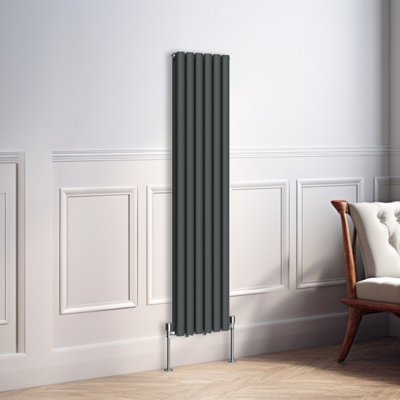 Right Radiators 1600x354mm Vertical Double Oval Column Designer ...