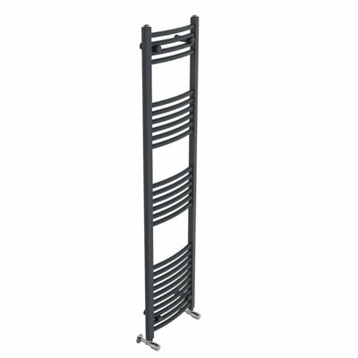 Right Radiators 1600x400 mm Curved Heated Towel Rail Radiator Bathroom ...