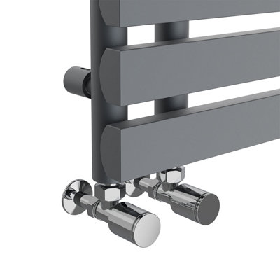 Right Radiators 1600x600 mm Designer D Shape Heated Towel Rail Radiator ...