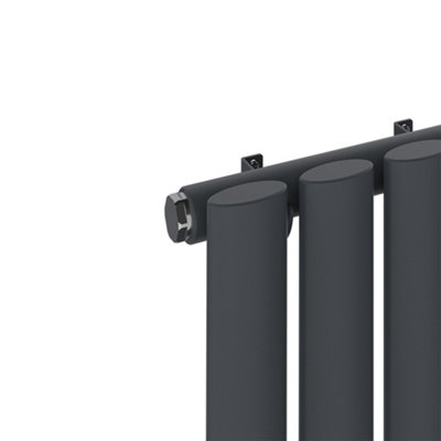 Right Radiators 1800x236mm Vertical Single Oval Column Designer ...