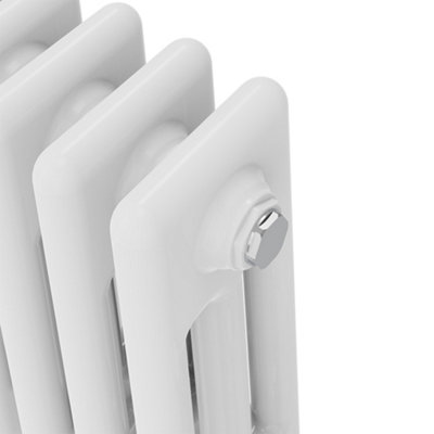 Right Radiators 1800x472 mm Vertical Traditional 3 Column Cast Iron ...