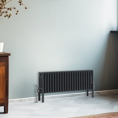 Right Radiators 300x1010 mm Horizontal Traditional 4 Column Cast Iron ...