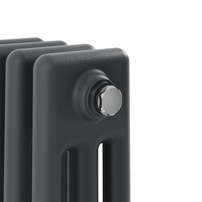 Right Radiators 300x1462 mm Horizontal Traditional 3 Column Cast Iron ...