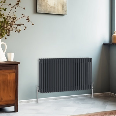Right Radiators 600x1192 mm Horizontal Traditional 3 Column Cast Iron ...