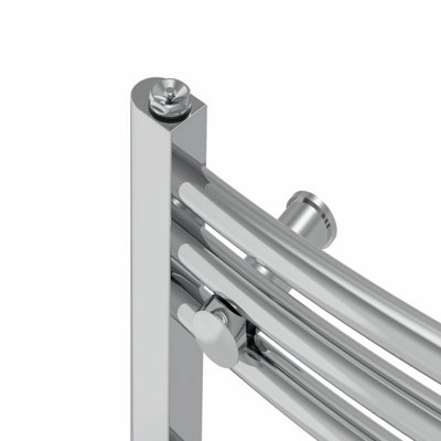 Right Radiators 600x400 mm Curved Heated Towel Rail Radiator Bathroom ...
