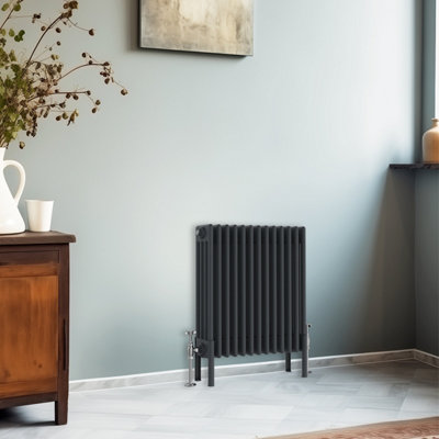 Right Radiators 600x605 mm Horizontal Traditional 4 Column Cast Iron ...