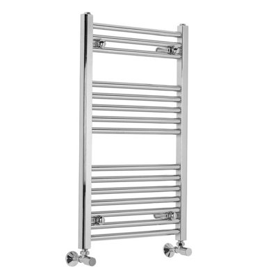 Right Radiators 800x500 mm Vertical Straight Heated Towel Rail Radiator ...