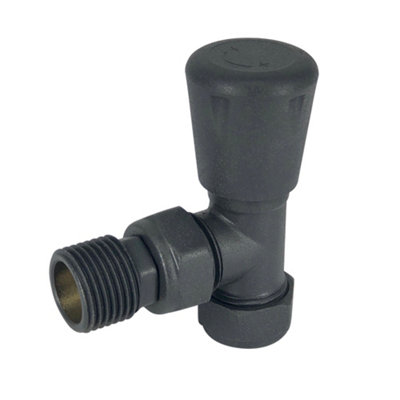 Right Radiators Anthracite Angled TRV Thermostatic Radiator valve ...